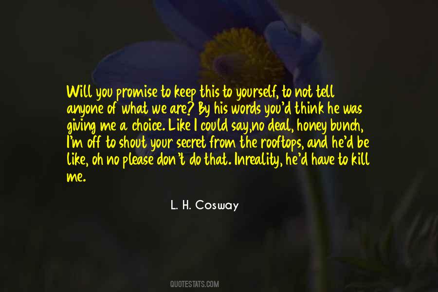 Top 31 Dont Tell Secrets Quotes Famous Quotes And Sayings About Dont