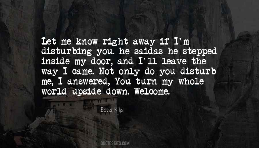 My World Is Upside Down Quotes